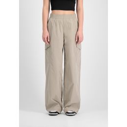 Cargohose Alpha Industries "Nylon Pant W", Damen, Gr. M, Normalgr&ouml;&szlig;en, beige (vintage sand), Obermaterial: 100% Polyester, Hosen Cargohose