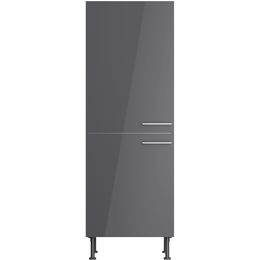 Midischrank Optifit "Klara", schwarz (anthrazit, wildeiche), B:60cm H:176,6cm T:58,4cm, Holzwerkstoff, Schr&auml;nke, Midischrank, Breite 60 cm