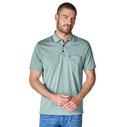 Poloshirt Casamoda "Casamoda Polo-Shirt uni", Herren, Gr. L, mint, 55% Baumwolle, 45% Polyester, Shirts