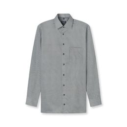 Businesshemd OLYMP "OLYMP Luxor, modern fit, New Kent", Herren, Gr. 40, Normaler Arm, grau, gr&uuml;n, 100% Baumwolle, Hemden