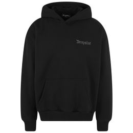 Kapuzensweatshirt DROPSIZE "Dropsize Herren Heavy Backlogo Hoodie", Herren, Gr. L, schwarz, 70% Baumwolle, 30% Polyester, Sweatshirts