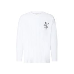 !Solid Langarmshirt SOLID "Langarmshirt SDAmon Oversized", Herren, Gr. M, wei&szlig;, Obermaterial: 100% Baumwolle CO., Shirts Langarmshirt