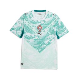 Fu&szlig;balltrikot Puma "FPF AWAY JERSEY REPLICA", Herren, Gr. XXL, Puma wei&szlig;, gr&uuml;n lagoon, Web, Obermaterial: 100% Polyester, unifarben, regular fit normal, Rundhals, Trikots Fu&szlig;balltrikot, Fu&szlig;ball, Kurzarm, Rundhalsausschnitt, Regular Fit