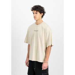 T-Shirt Alpha Industries "Studio Edition Backprint T-Shirt", Herren, Gr. L, wei&szlig; (vintage wei&szlig;), Obermaterial: 100% Baumwolle, Shirts T-Shirt