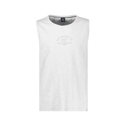 Tanktop Lerros, Herren, Gr. L, broken wei&szlig;, Single Jersey, Obermaterial: 100% Baumwolle, bedruckt, regular fit h&uuml;ftbedeckend, Rundhals, Tops Tanktop, Sommershirt/&auml;rmellos mit Frontprint