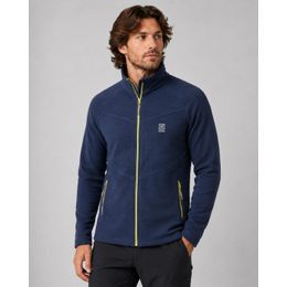 Fleecejacke LPO "Kaspar MN", Herren, Gr. S, blau (navy blazer), Fleece, 94% Polyester, 6% Elasthan, regular fit h&uuml;ftbedeckend, Jacken Fleecejacke