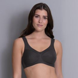 Entlastungs-BH ANITA SINCE 1886 "Jana", Damen, Gr. 110, Cup H, schwarz, Piqu&eacute;, Obermaterial: 80% Baumwolle, 15% Polyamid, 5% Elasthan, BHs Entlastungs-BH, Baumwollmix, schlicht, elastisch, funktionell, Entlastungstr&auml;ger