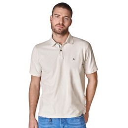 Poloshirt Casamoda "Casamoda Polo-Shirt uni", Herren, Gr. 4XL, ivory, 95% Baumwolle, 5% Elasthan, Shirts