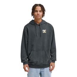 Hoodie DC Shoes "Skull Storm", Herren, Gr. L, schwarz, Obermaterial: 55% Baumwolle, 25% Baumwolle, 20% Polyester;, Sweatshirts Hoodie