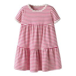 name it Kleid "Fensina" in Rot/ Creme - 50% | Gr&ouml;&szlig;e 92 | Kinderkleider