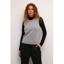 Kaffe Pullunder in Hellgrau - 62% | Gr&ouml;&szlig;e XL | Damen-pullover-cardigans
