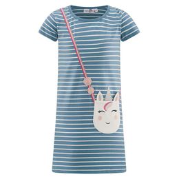 happy girls by Eisend Kleid in Blau/ Wei&szlig; - 57% | Gr&ouml;&szlig;e 134 | Kinderkleider
