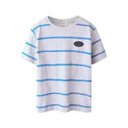 name it Shirt "Fritz" in Grau/ Hellblau - 46% | Gr&ouml;&szlig;e 98 | Kinder-oberteile
