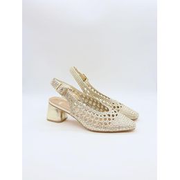 Bellucci Slingpumps in Gold - 67% | Gr&ouml;&szlig;e 36 | Pumps