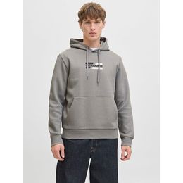 Jack & Jones Jack & Jones Hoodie "Jjcorp" in Grau - 47% | Gr&ouml;&szlig;e XL | Herren-sweatshirts-jacken