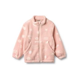 Wheat Fleecejacke "Helge" in Rosa - 50% | Gr&ouml;&szlig;e 104 | Kids-fleecejacken-fleecepullover