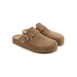 billowy Leder-Clogs in Hellbraun - 56% | Gr&ouml;&szlig;e 41 | Damen-pantoletten