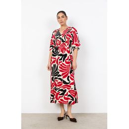 soyaconcept Kleid in Creme/ Rot - 50% | Gr&ouml;&szlig;e L | Damen-kleider