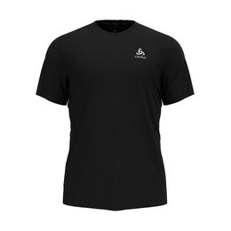 Odlo Laufshirt "Essential" in Schwarz - 47% | Gr&ouml;&szlig;e XL | Herren-sportshirts