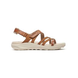 Merrell Leder-Sandalen "Harbor Backstrap" in Hellbraun - 43% | Gr&ouml;&szlig;e 36 | Damen-sandalen