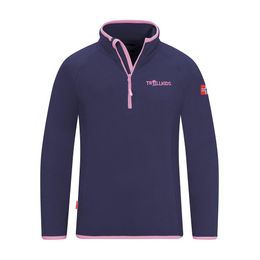 Trollkids Fleecepullover "Nordland" in Pflaume - 35% | Gr&ouml;&szlig;e 140 | Kids-fleecejacken-fleecepullover