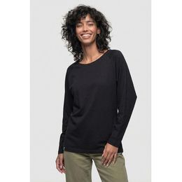 alife and kickin Longsleeve "Gaia" in Schwarz - 57% | Gr&ouml;&szlig;e XL | Damen-tops