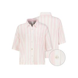 Eight2Nine Hemd in Ros&eacute;/ Wei&szlig; - 46% | Gr&ouml;&szlig;e L | Damen-blusen