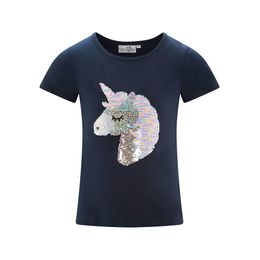 happy girls by Eisend Shirt in Dunkelblau - 46% | Gr&ouml;&szlig;e 134 | Kinder-oberteile