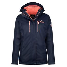 Westfjord 3in1-Funktionsjacke "Hverfjall" in Dunkelblau/ Koralle - 66% | Gr&ouml;&szlig;e M | Damen-outdoorjacken