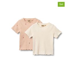 Wheat 2er-Set: Shirts in Creme/ Orange - 43% | Gr&ouml;&szlig;e 122 | Kinder-oberteile