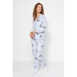 Trendyol Pyjama in Hellblau - 62% | Gr&ouml;&szlig;e M | Damen-loungewear