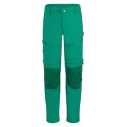 Trollkids Zipp-Off-Trekkinghose "Nordfjord" - Slim fit - in Gr&uuml;n - 35% | Gr&ouml;&szlig;e 152 | Kinderhosen