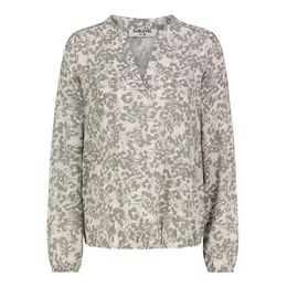 Sublevel Bluse in Hellgrau/ Creme - 77% | Gr&ouml;&szlig;e S | Damen-blusen