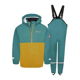 Trollkids 2tlg. Regenoutfit "Odda" in T&uuml;rkis - 39% | Gr&ouml;&szlig;e 110 | Kinder-outdoor-jacken