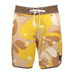 Quiksilver Badeshorts in Hellbraun/ Beige/ Gelb - 80% | Gr&ouml;&szlig;e W32 | Herren-bademode-sport