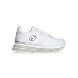 Liu Jo Leder-Sneakers in Wei&szlig; - 62% | Gr&ouml;&szlig;e 37 | Damen-sneakers