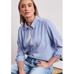 Street One Hemd in Hellblau/ Wei&szlig; - 44% | Gr&ouml;&szlig;e 44 | Damen-blusen