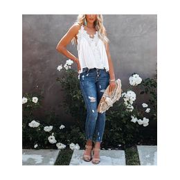 LA Angels Bluse in Wei&szlig; - 54% | Gr&ouml;&szlig;e M | Damen-blusen