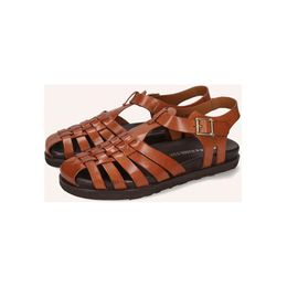 Melvin & Hamilton MELVIN & HAMILTON Leder-Halbsandalen "Siri" in Hellbraun - 48% | Gr&ouml;&szlig;e 39 | Damen-sandalen