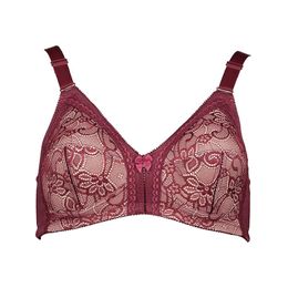 SuSa B&uuml;gelloser BH in Bordeaux - 48% | Gr&ouml;&szlig;e 80F | Damen-bhs