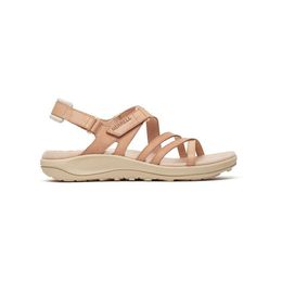 Merrell Leder-Sandalen "Harbor Backstrap" in Beige - 43% | Gr&ouml;&szlig;e 36 | Damen-sandalen