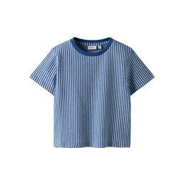 name it Shirt "Hans" in Blau/ Wei&szlig; - 34% | Gr&ouml;&szlig;e 104 | Kinder-oberteile
