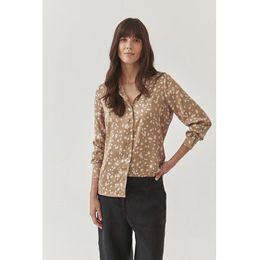 TATUUM Hemd in Beige/ Wei&szlig; - 61% | Gr&ouml;&szlig;e 42 | Damen-blusen