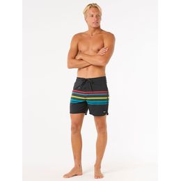 Rip Curl Badeshorts "Mirage Retro Mumma" in Schwarz/ Bunt - 57% | Gr&ouml;&szlig;e 32 | Herren-bademode-sport