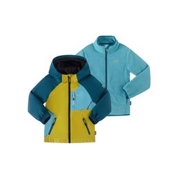 Kamik 3in1-Regenjacke "Silas" in Gelb/ Dunkelblau/ Hellblau - 49% | Gr&ouml;&szlig;e 164 | Kinder-outdoor-jacken