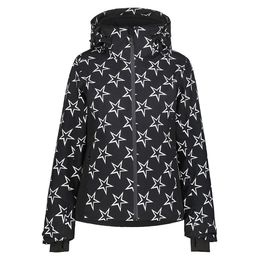 Icepeak Ski-/ Snowboardjacke "Fowler" in Schwarz/ Wei&szlig; - 57% | Gr&ouml;&szlig;e 42 | Damen-outdoorjacken