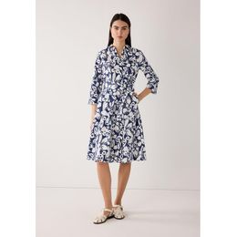 More & More More & More Kleid in Dunkelblau/ Creme - 45% | Gr&ouml;&szlig;e 44 | Damen-kleider