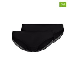 Skiny 2er-Set: Slips in Schwarz - 48% | Gr&ouml;&szlig;e 40 | Damen-unterteile