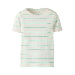 name it Shirt "Fensina" in Rosa/ Gr&uuml;n/ Wei&szlig; - 27% | Gr&ouml;&szlig;e 104 | Kinder-oberteile
