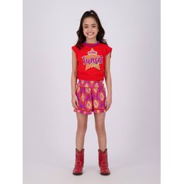 Vingino Shorts "Ruby" in Lila/ Rot - 60% | Gr&ouml;&szlig;e 176 | Kinderhosen